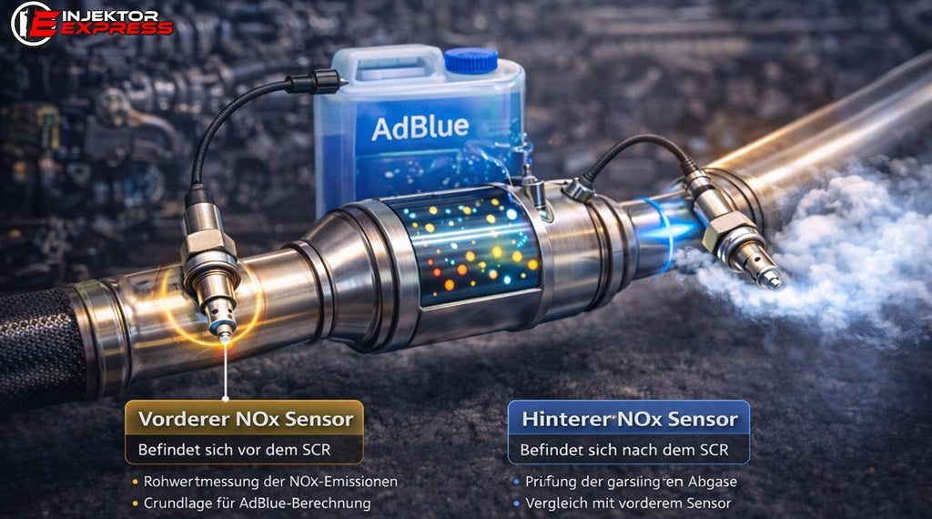 Wo sitzt der NOx Sensor? Position im Diesel Abgassystem erklärt ...