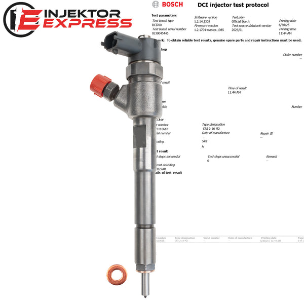 0445110618 BOSCH EINSPRITZDUSE INJEKTOR OPEL CORSA 1.3 CDTI 55255408 ...